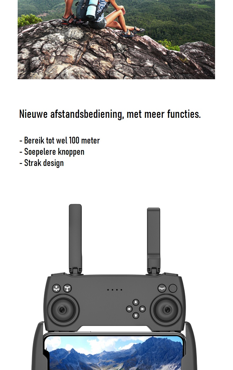 PRO P5 Drone - Drone met camera en opbergtas - Obstakel ontwijking ...