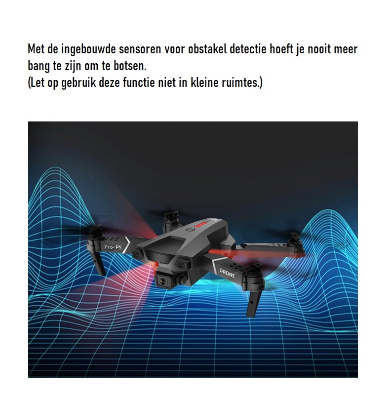 PRO P5 Drone - Drone met camera en opbergtas - Obstakel ontwijking ...